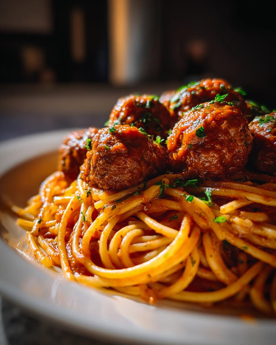 Grandma's Tender Spaghetti and Meatballs